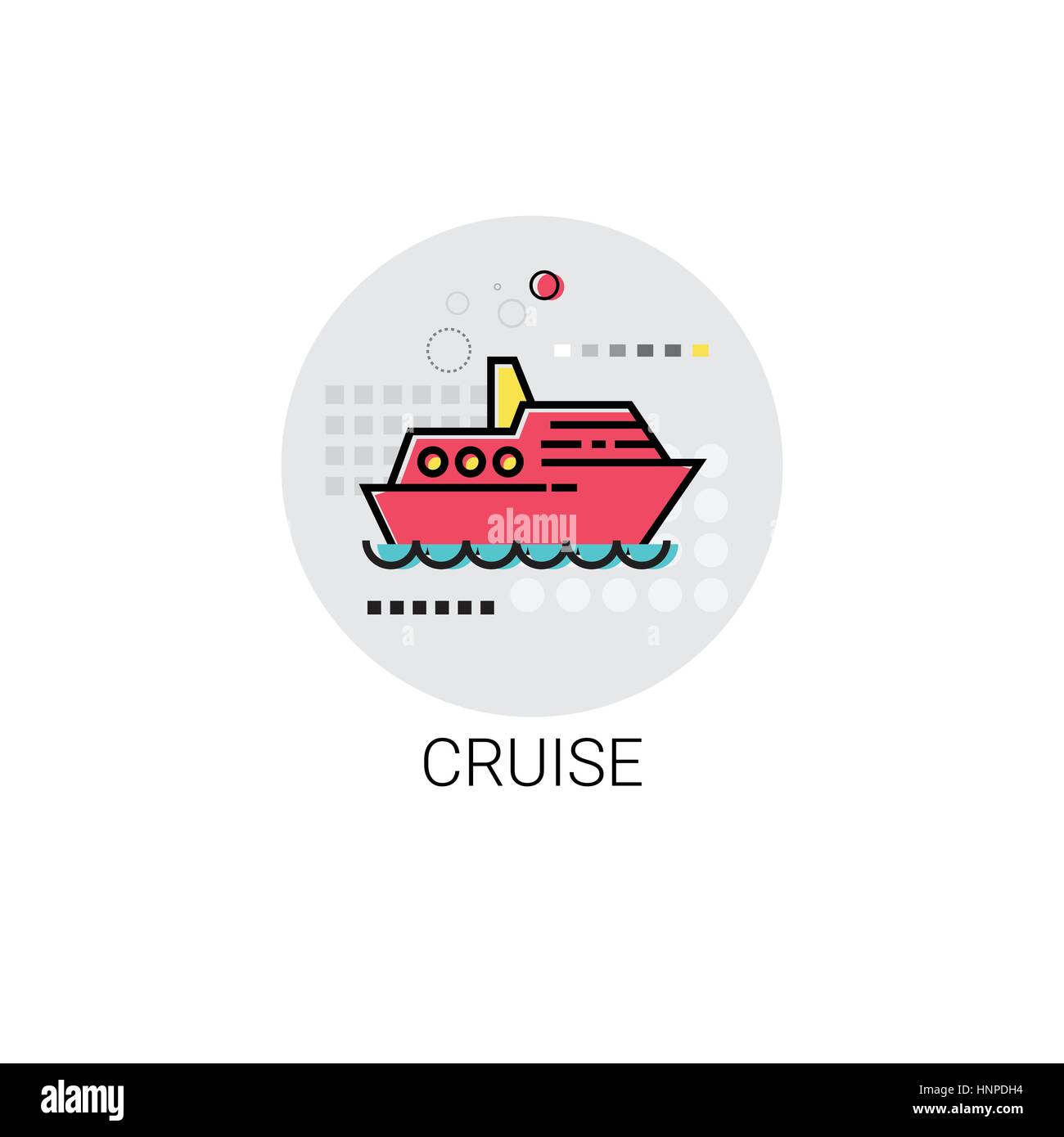 Simple icon vector cruise ship hi-res stock photography and images - Alamy