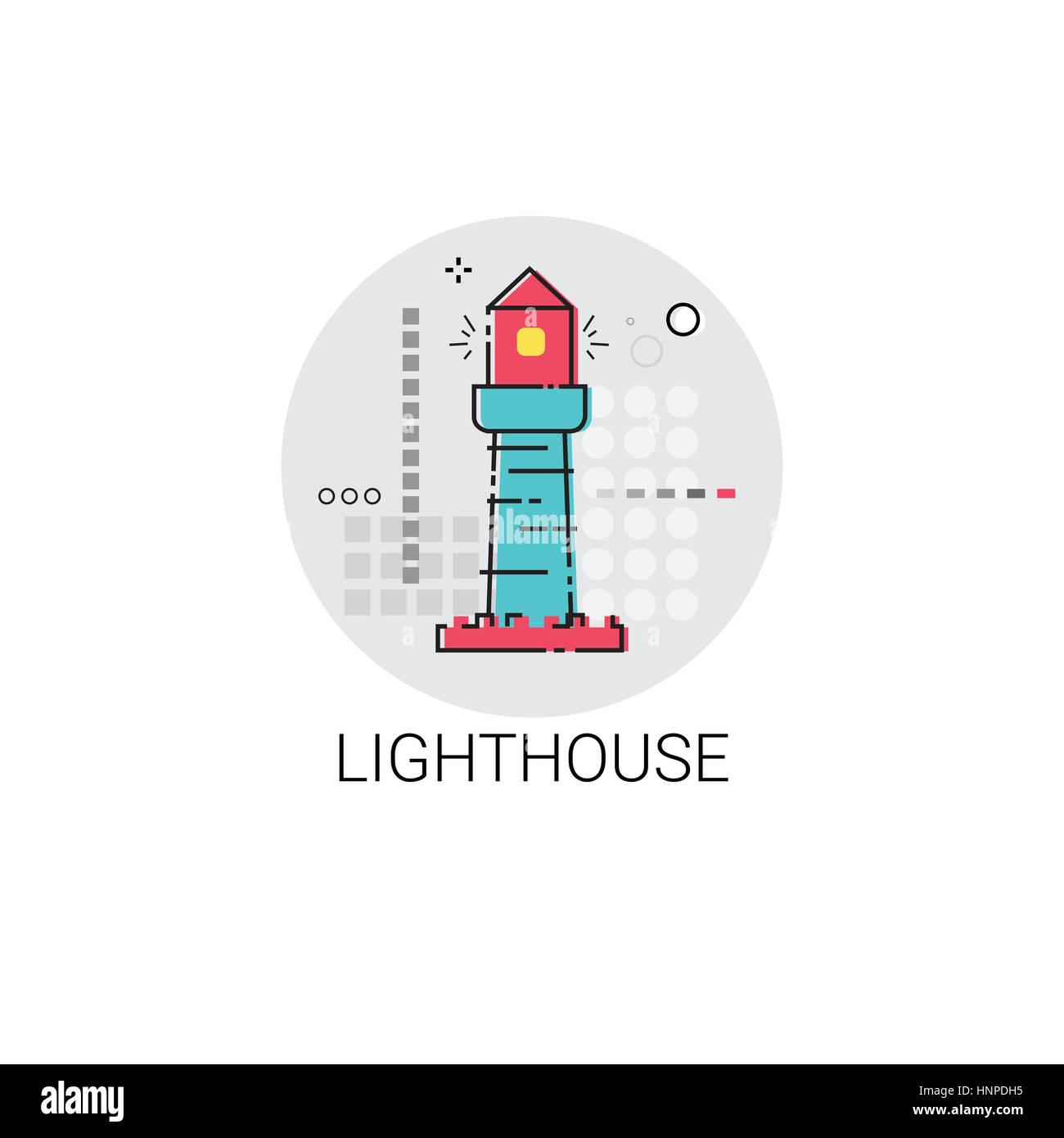 Lighthouse sea coast night Cut Out Stock Images & Pictures - Alamy