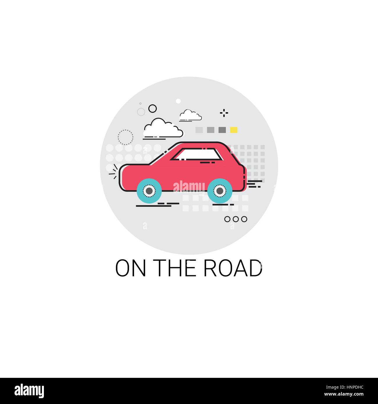 Car On Road Tour Tourism Transport Icon Stock Vector Image & Art - Alamy
