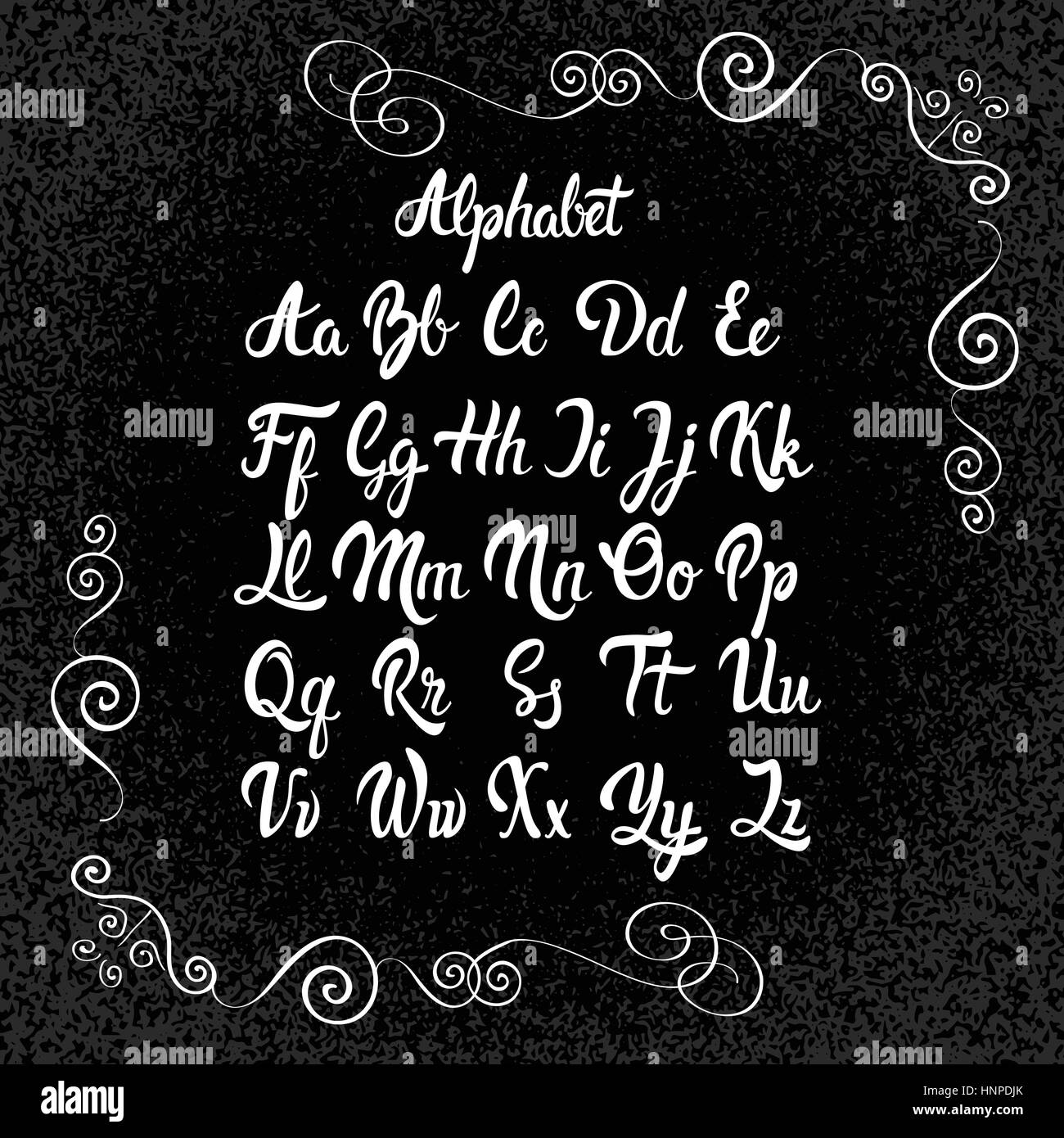 Cursive Handwriting Black and White Stock Photos & Images - Alamy