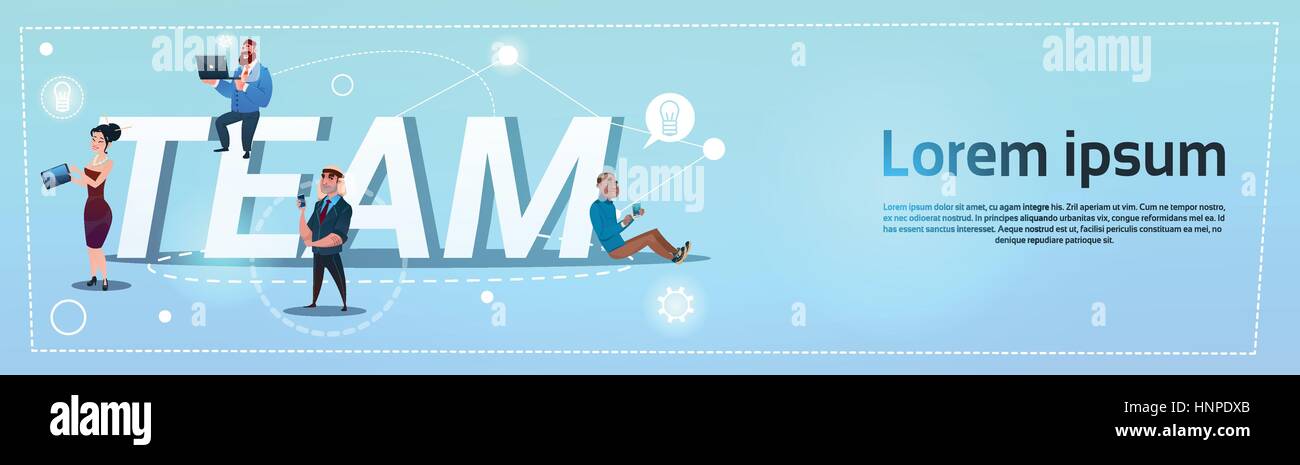 Business People Teamwork Mix Race Team Concept Stock Vector Image & Art ...
