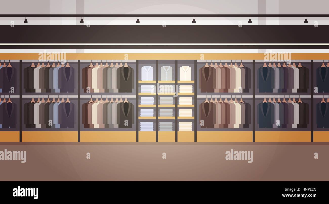 Big Fashion Shop Super Market Male Clothes Shopping Mall Interior ...