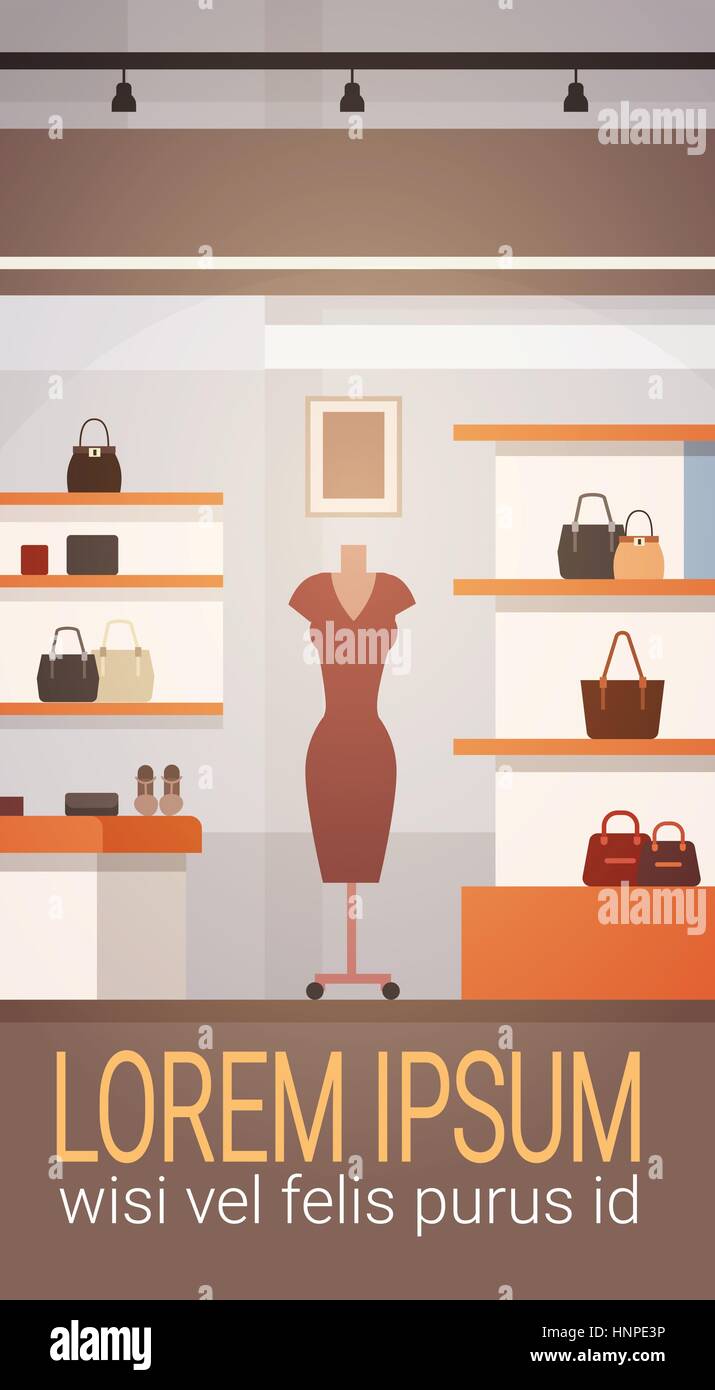 Big Fashion Shop Super Market Female Clothes Shopping Mall Interior ...