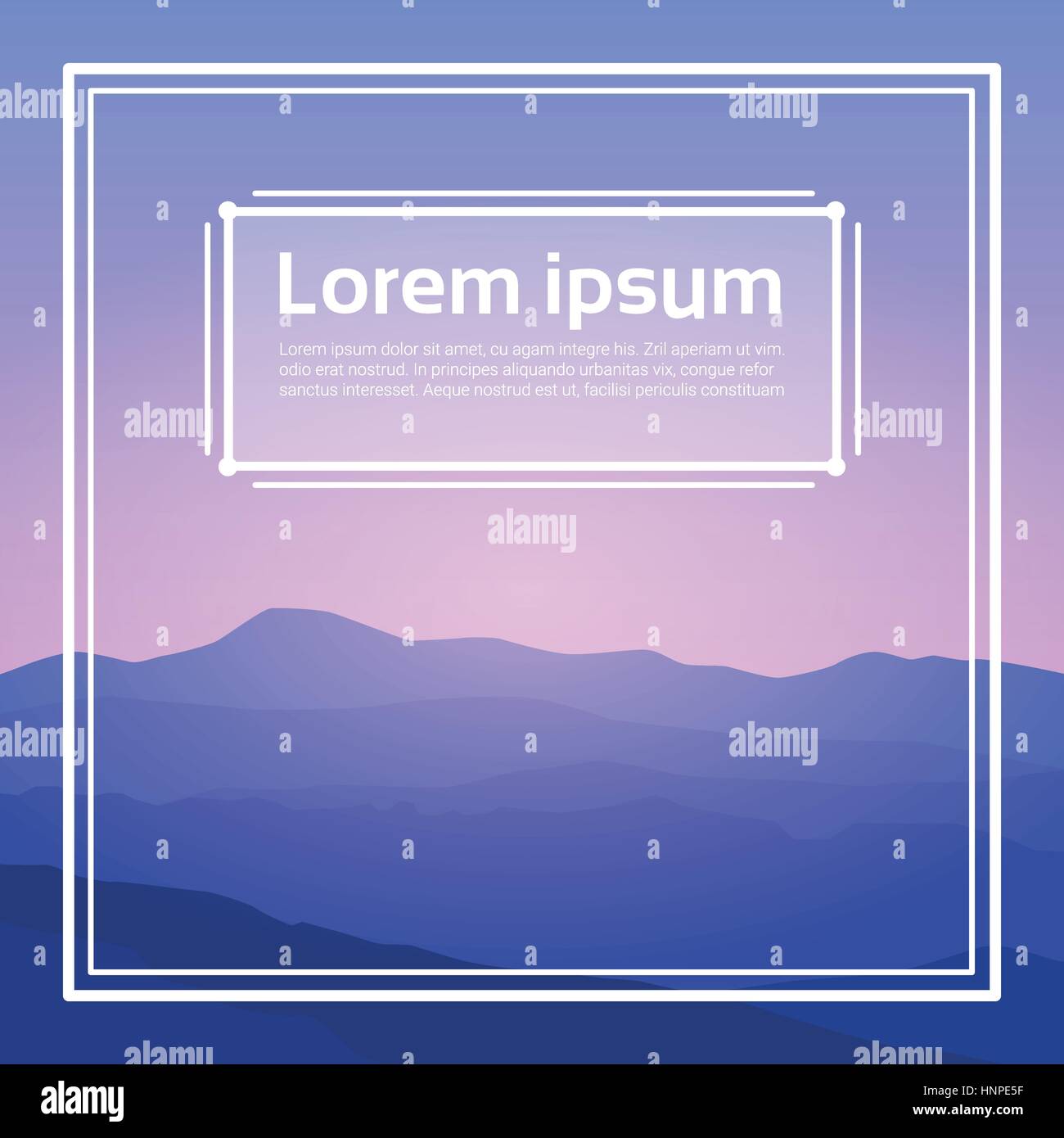 Panoramic view summer field Stock Vector Images - Alamy