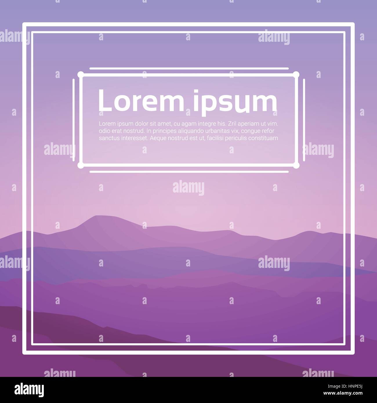 Panoramic view countryside landscape Stock Vector Images - Alamy