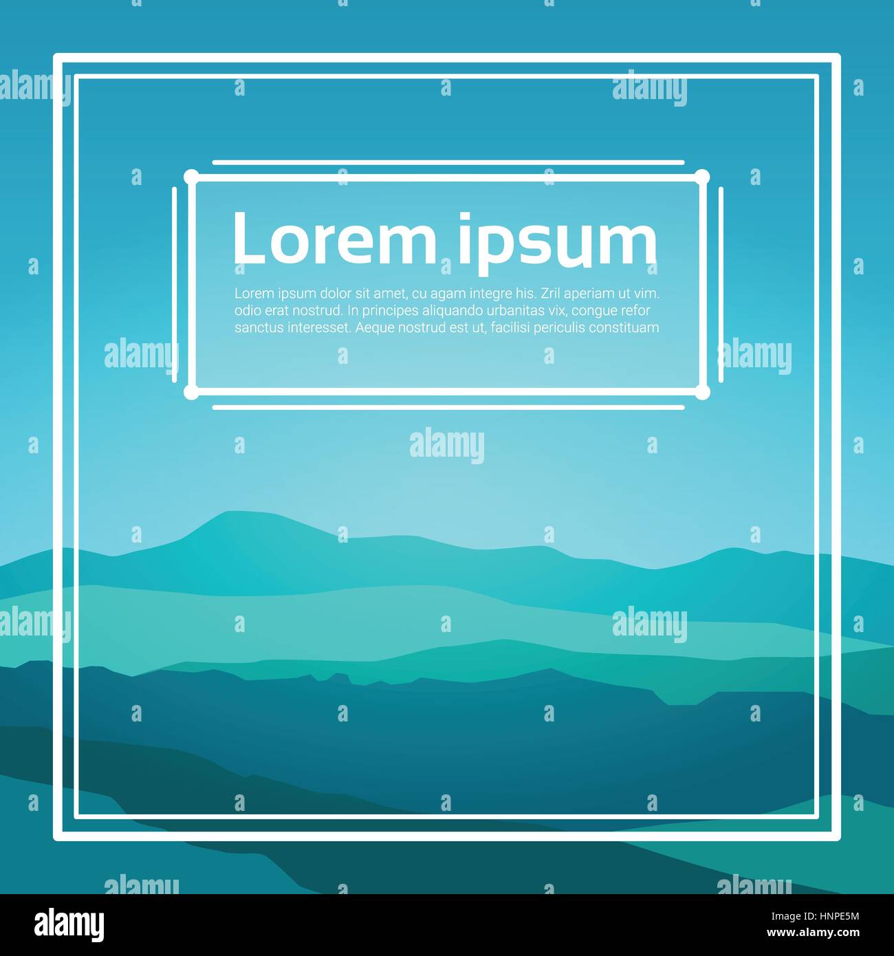 Panoramic view summer field Stock Vector Images - Alamy