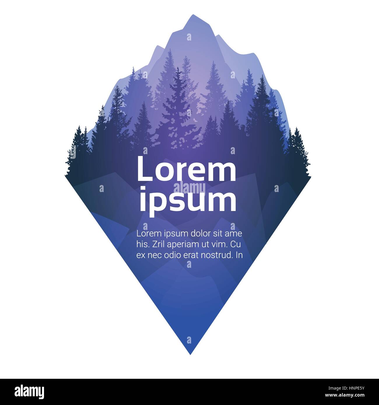 Colorful mountain horizon Cut Out Stock Images & Pictures - Alamy