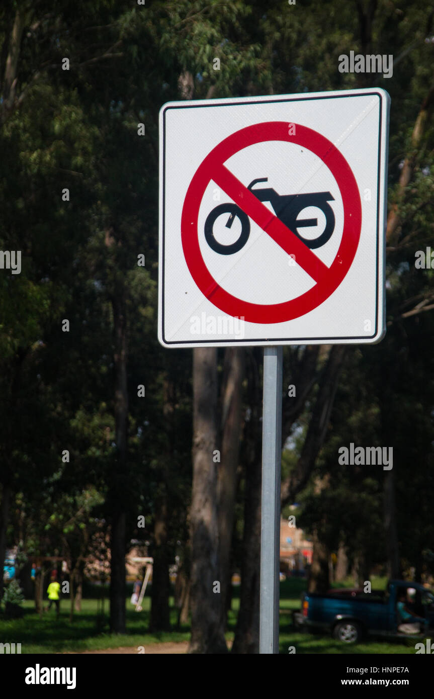 Motorcycles prohibited hi-res stock photography and images - Alamy