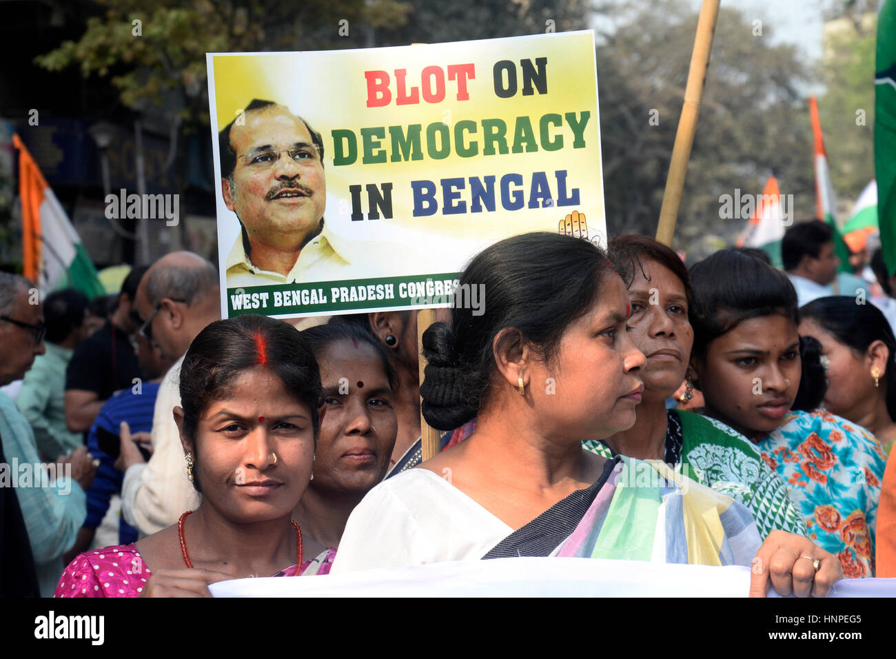 Kolkata, India. 15th Feb, 2017. West Bengal Pradesh Congress Committee ...