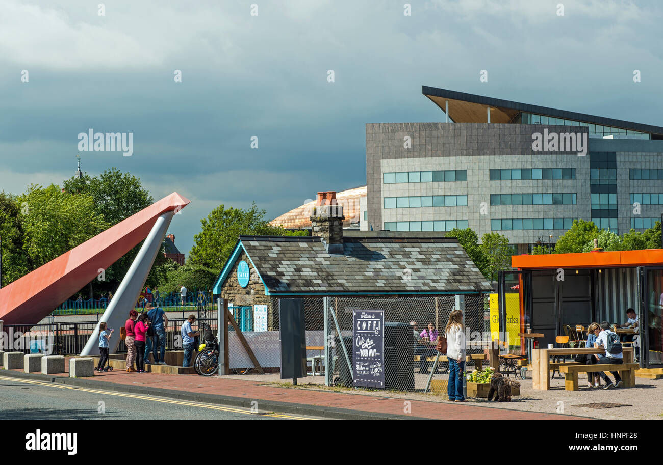 Porth Teigr, or Tiger Bay, Cardiff Bay complex. south Wales Stock Photo ...