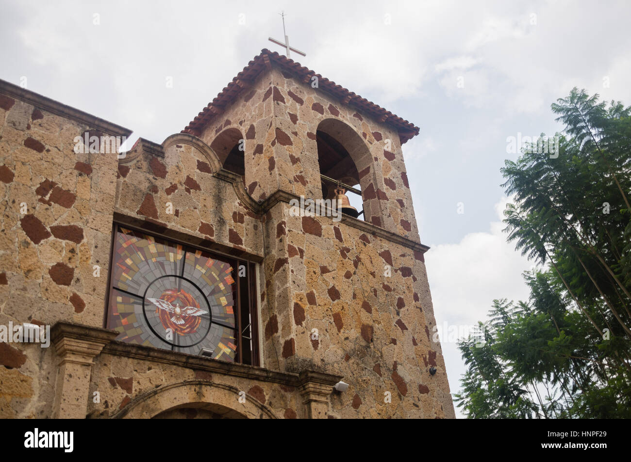 Part of the front gate of a little church Stock Photo - Alamy