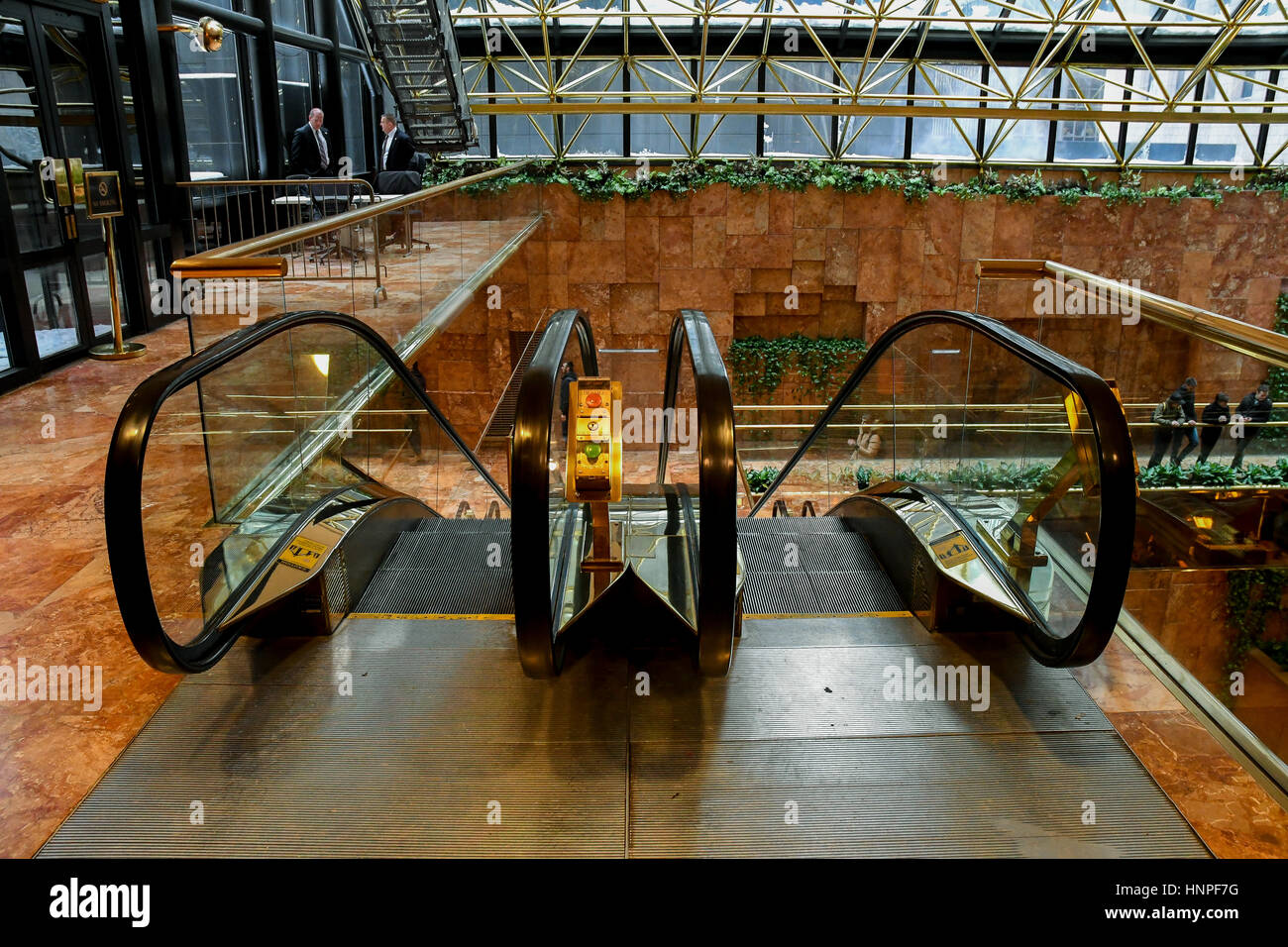 New York, NY, USA, 10th January 2017 Some of the escalators in the ...