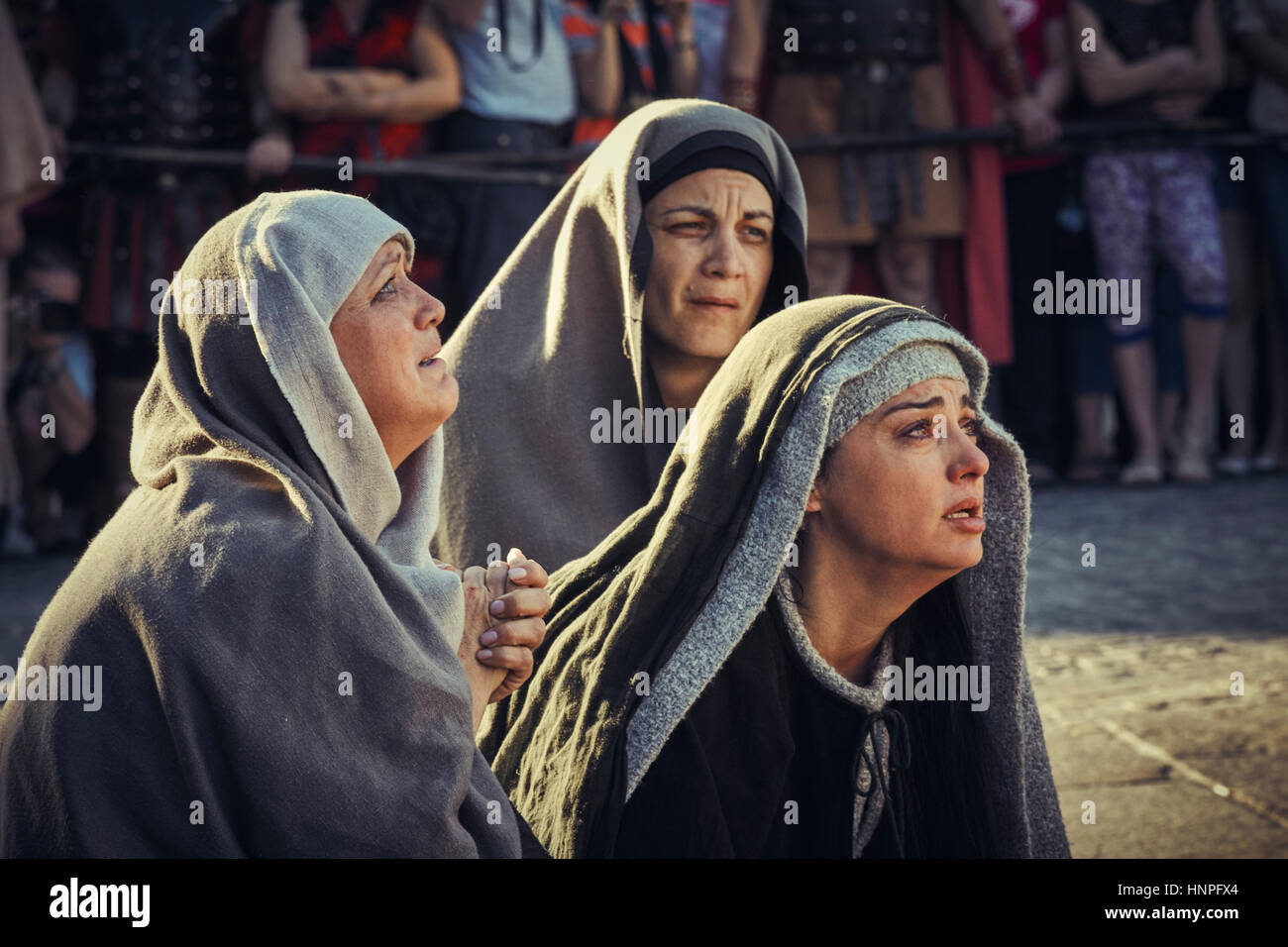 Romanian actress portrays grieving Virgin Mary during the Stations of ...