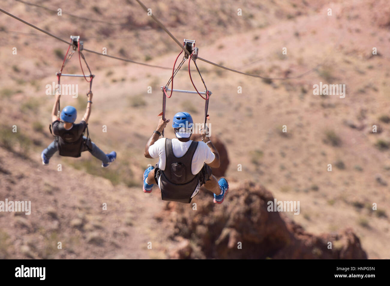 Zip line in Las Vegas Stock Photo - Alamy