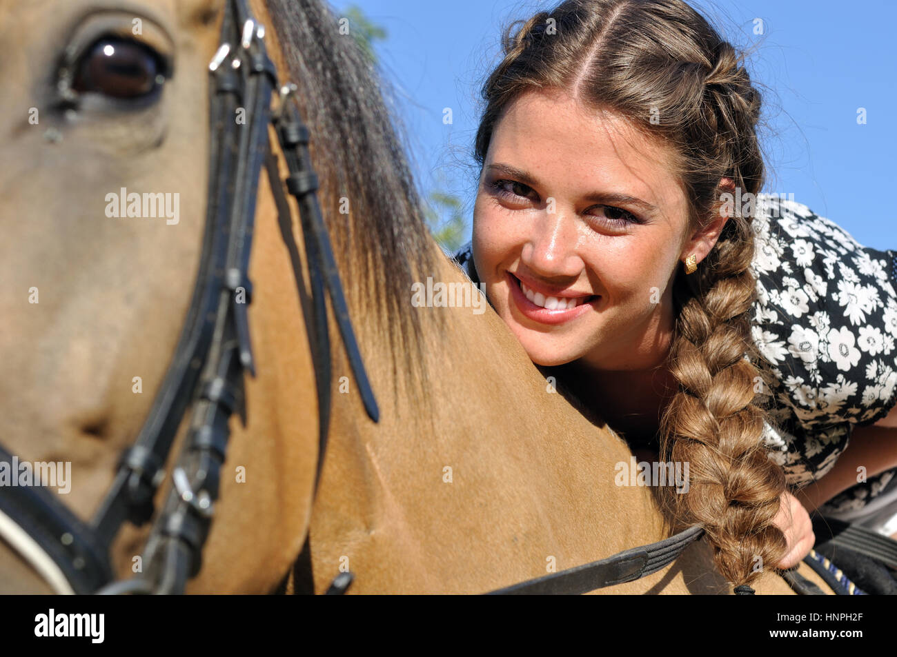 Woman and horseback riding hi-res stock photography and images - Alamy