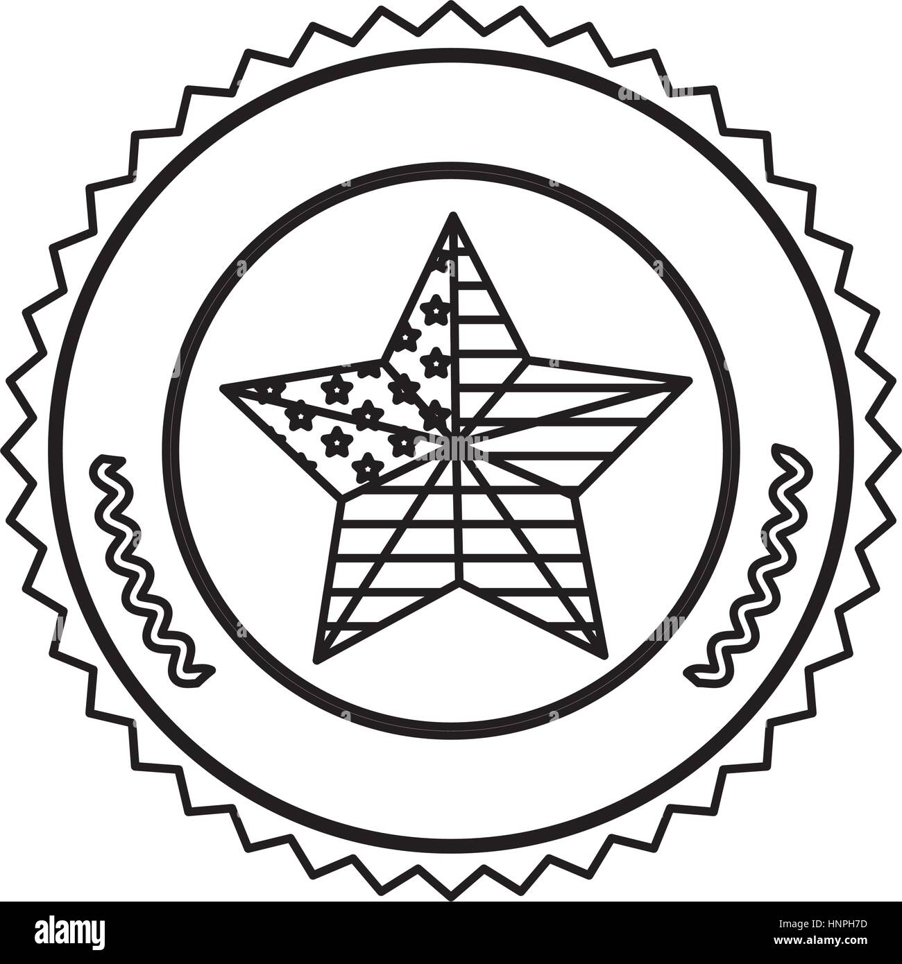 Symbol american seal sign icon, vector illustration Stock Vector Image ...