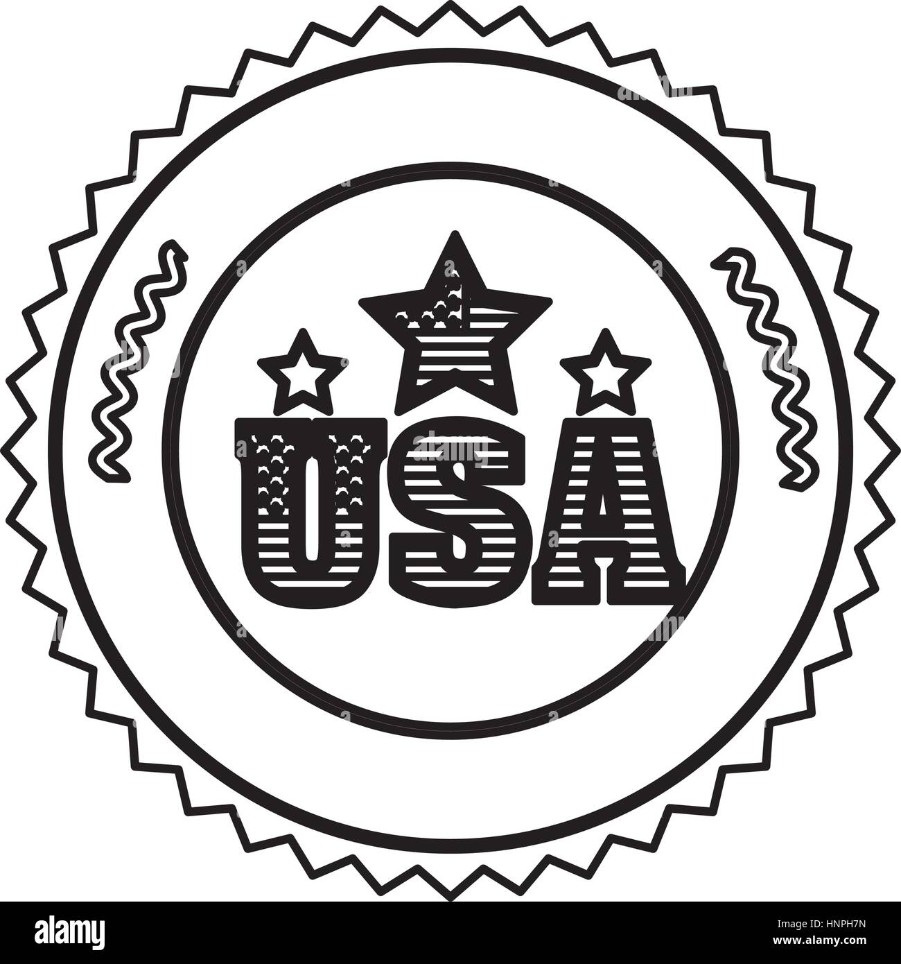 Symbol american seal sign icon, vector illustration Stock Vector Image ...