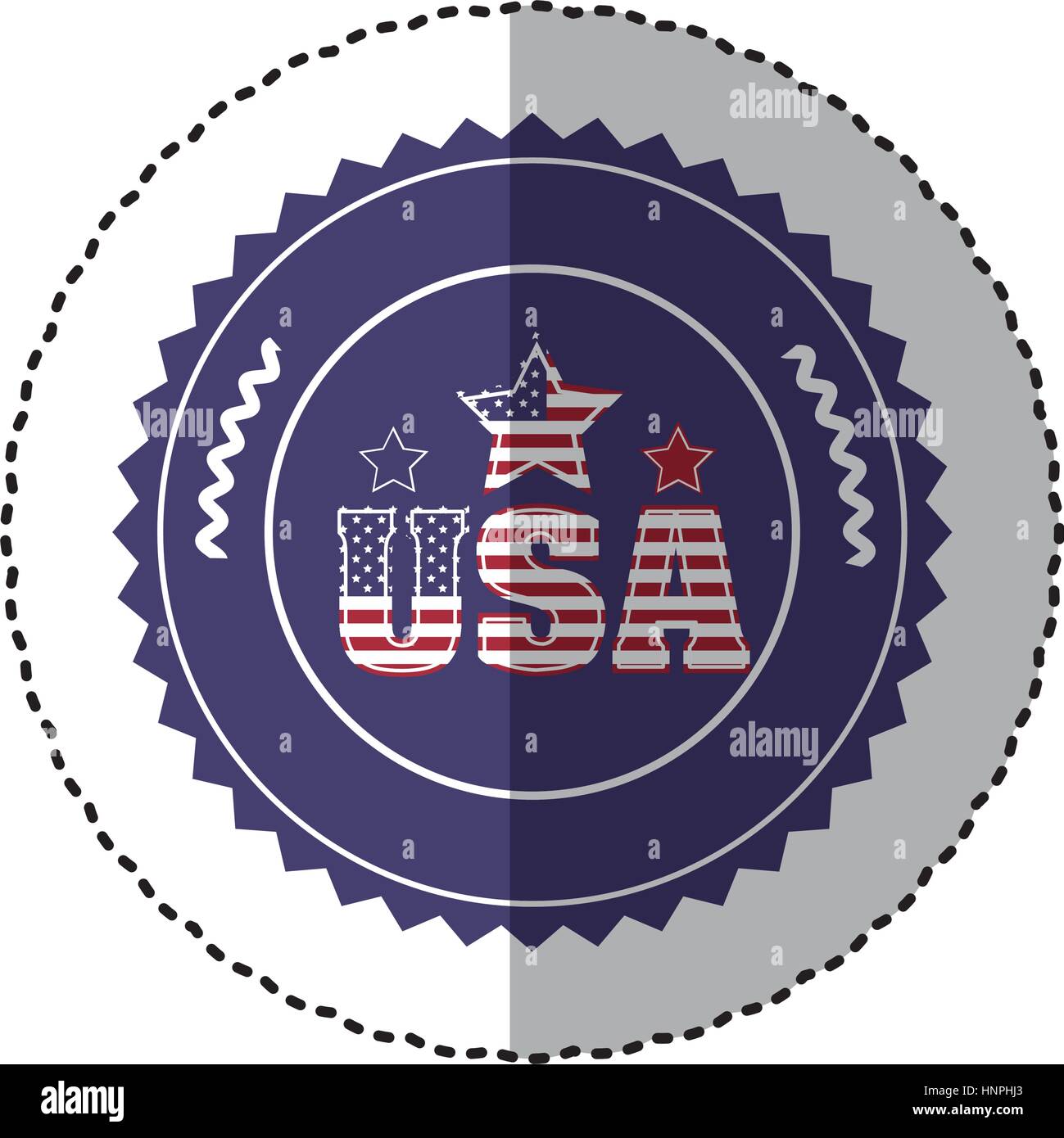 Symbol american seal sign icon, vector illustration Stock Vector Image ...