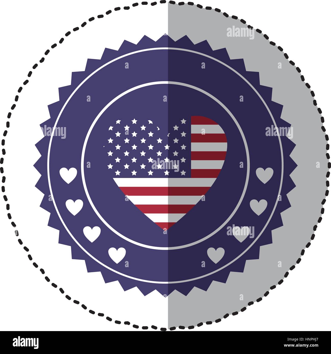 Symbol american seal sign icon, vector illustration Stock Vector Image ...