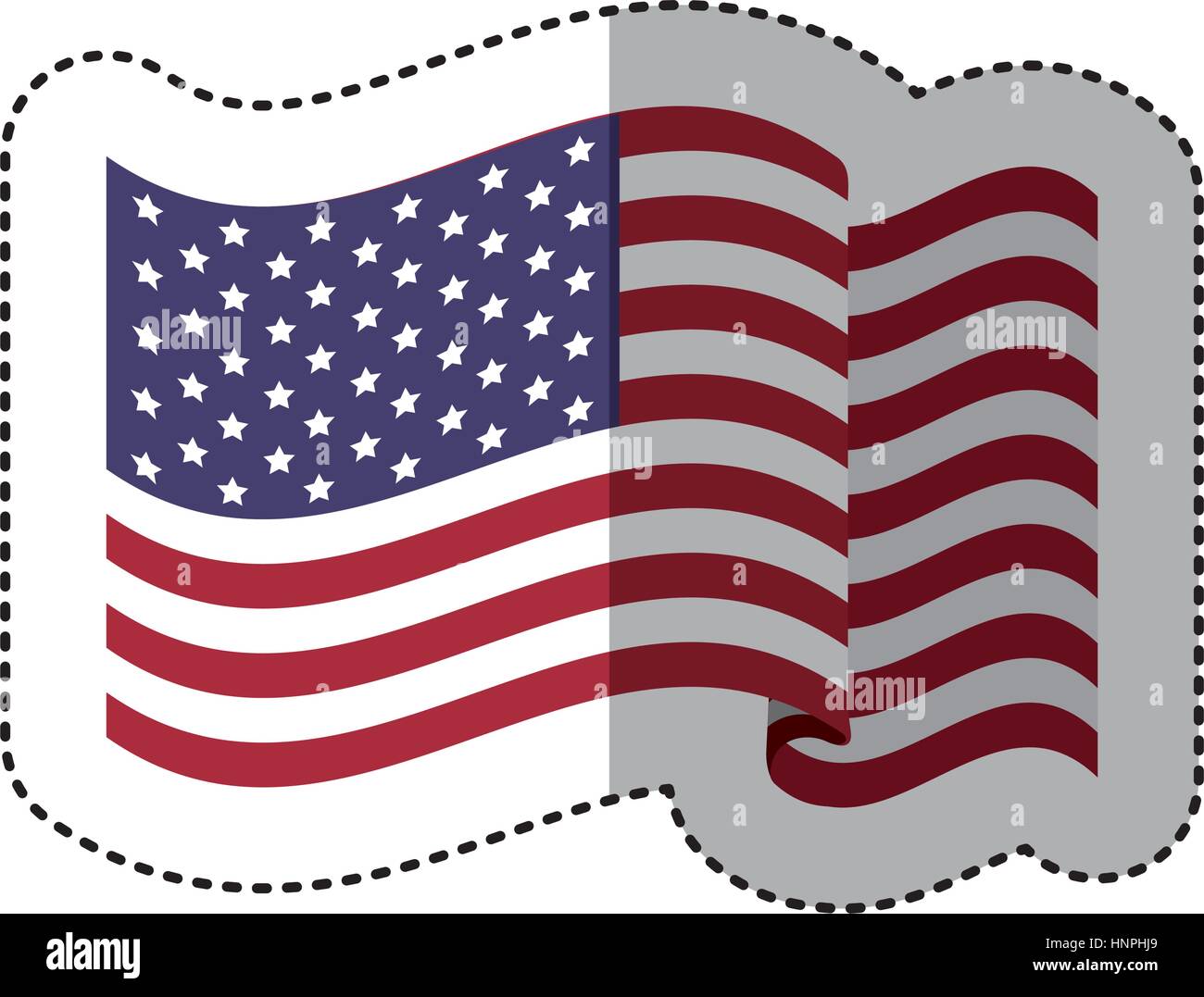 symbol american flag sign icon, vector illustration Stock Vector Image ...