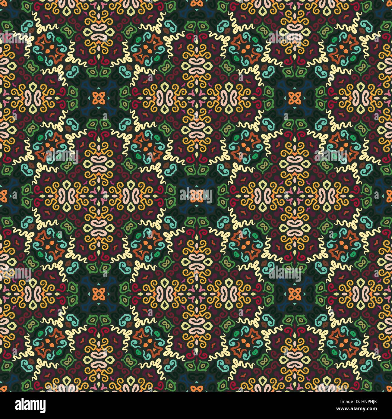 Floral Pattern Green Brown Weave Elements Stock Vector Image & Art - Alamy