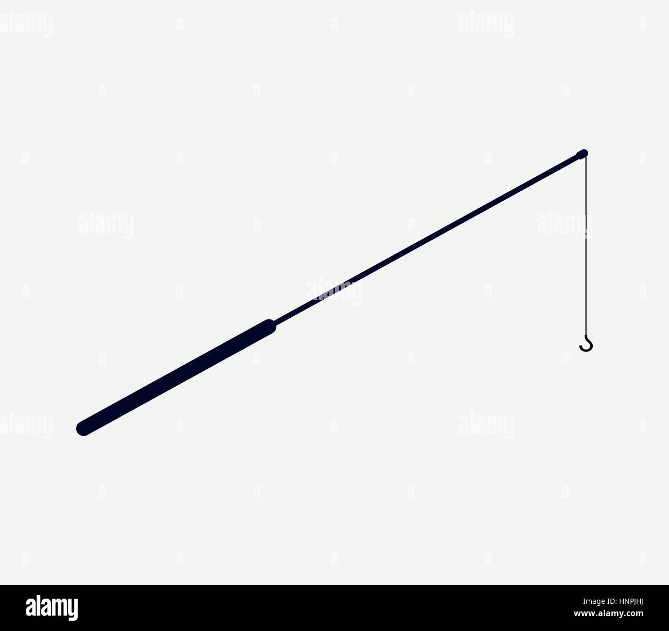 Fishing rod icon Stock Vector Image & Art - Alamy