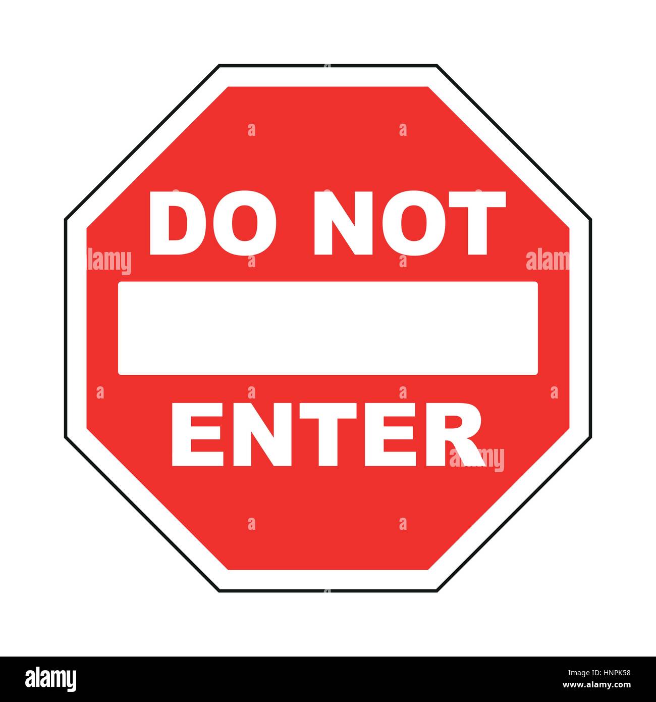 No entry warning sign outside Stock Vector Images - Alamy