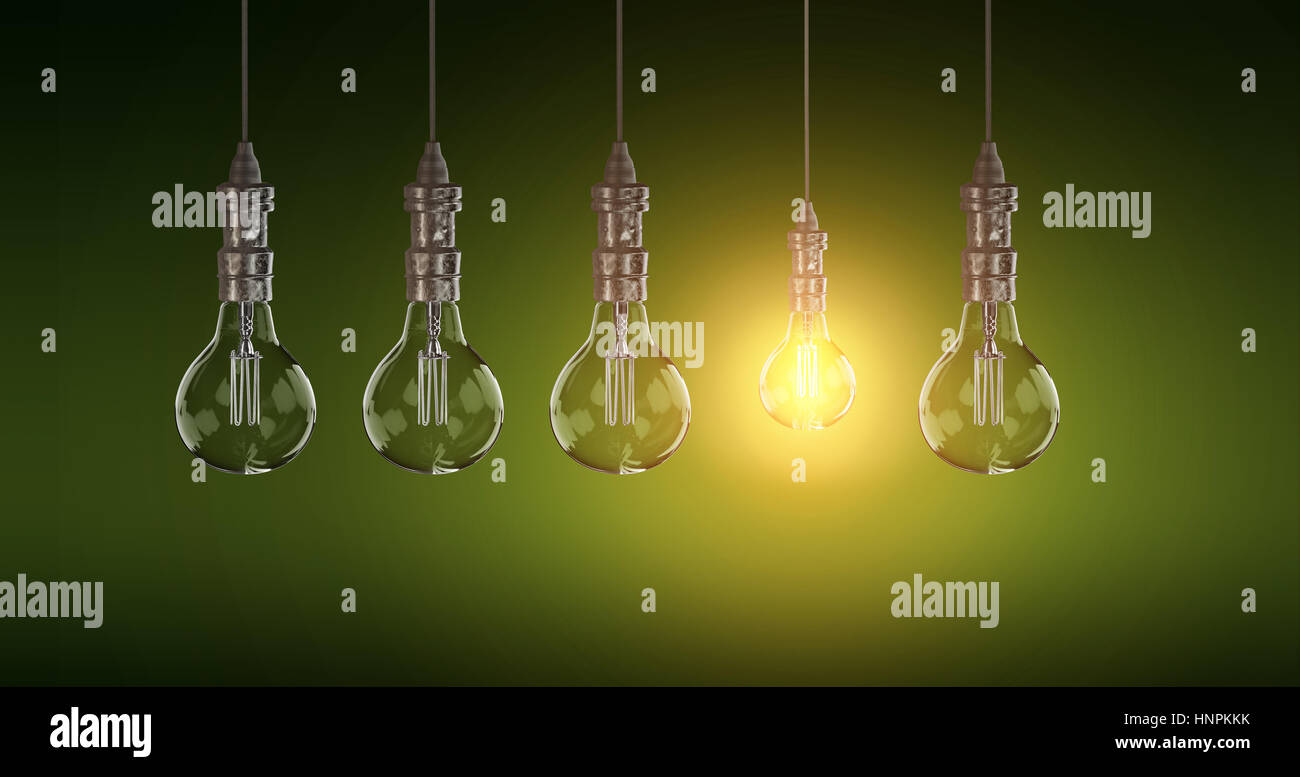 Light bulb lamps. 3D rendering Stock Photo - Alamy