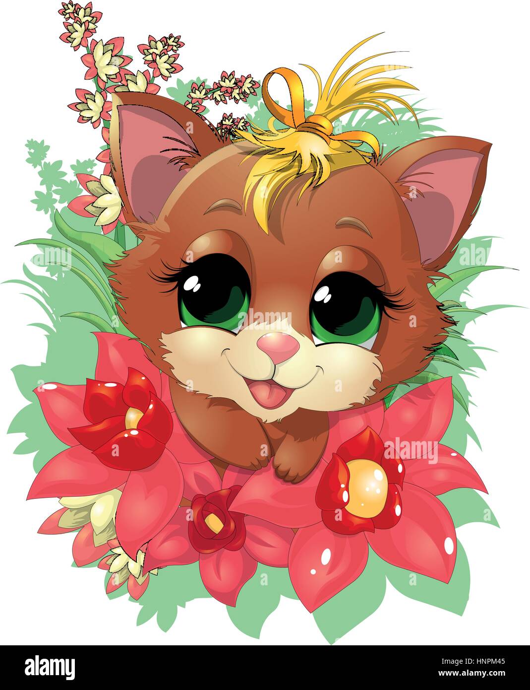 Cute cat drawing hi-res stock photography and images - Alamy