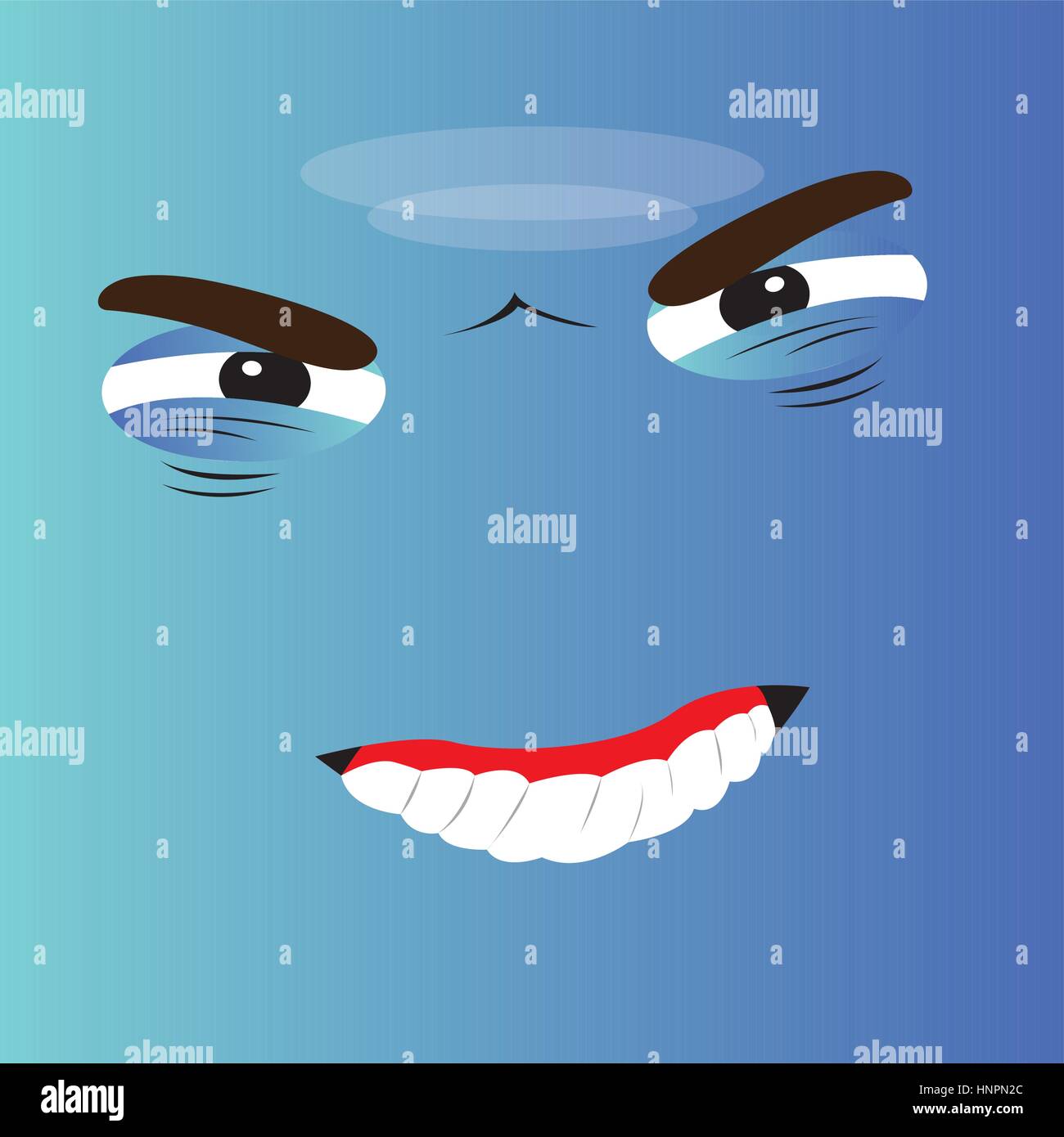 Angry cartoon face Stock Vector Image & Art - Alamy