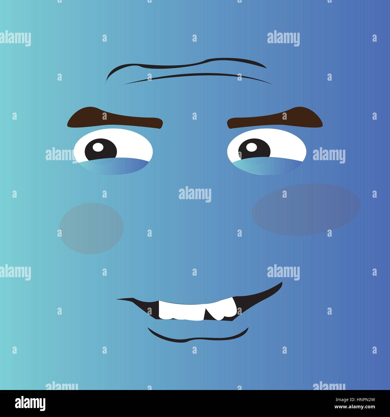 Happy cartoon face Stock Vector Image & Art - Alamy