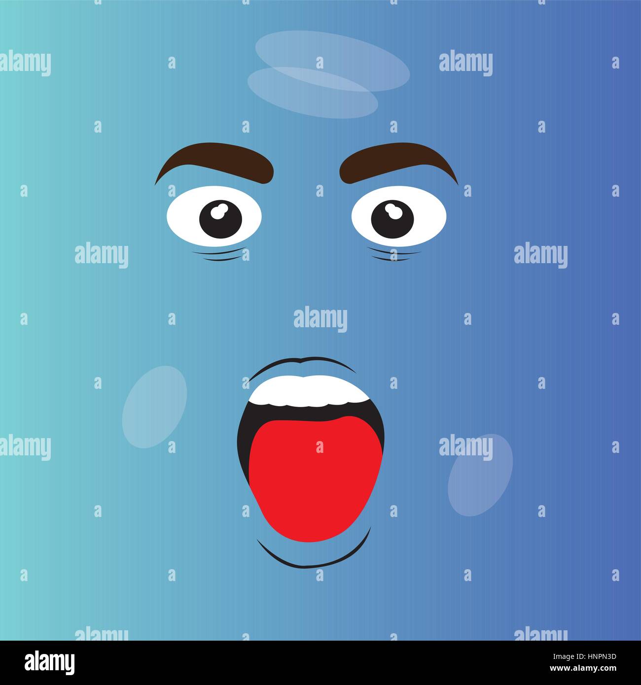 Surprised cartoon face Stock Vector Image & Art - Alamy