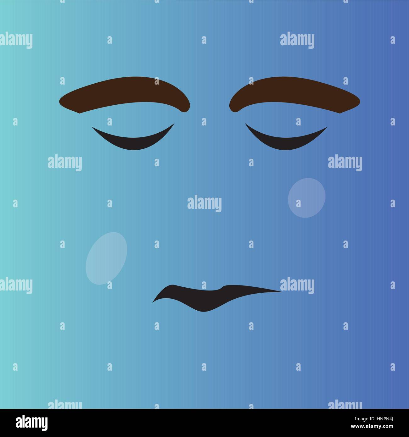 Sad cartoon face Stock Vector Image & Art - Alamy