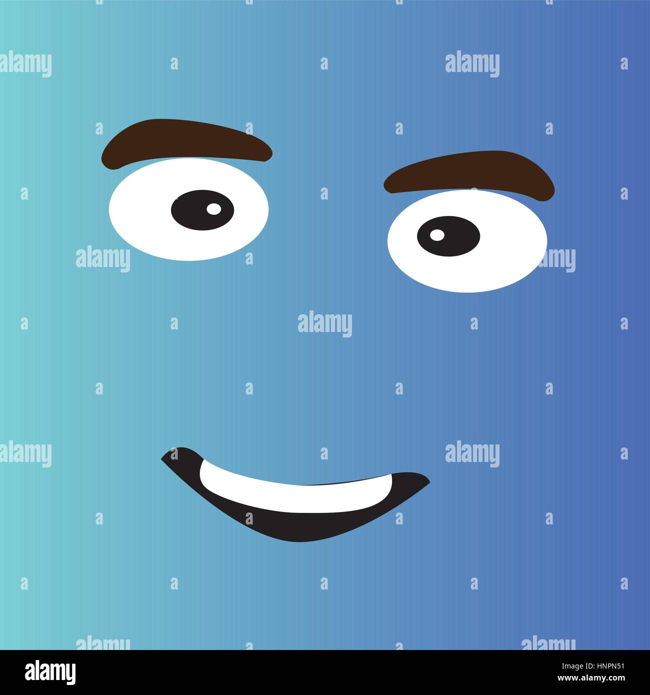 Happy cartoon face Stock Vector Image & Art - Alamy