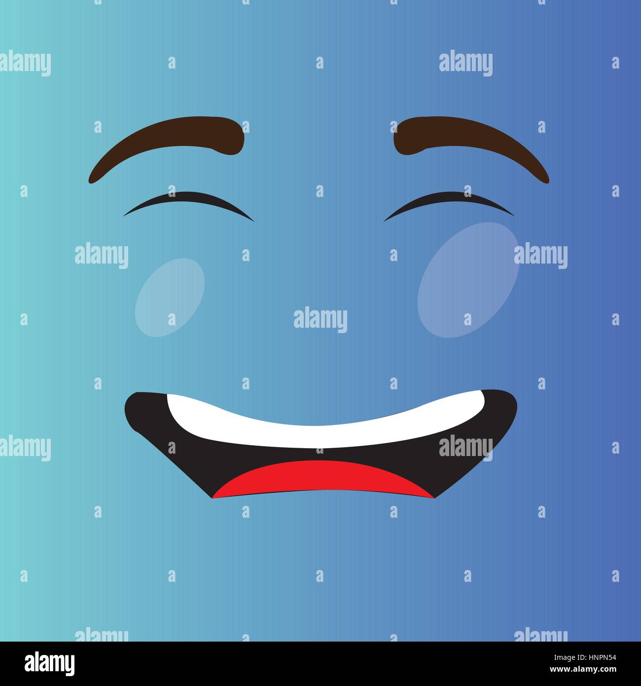 Happy cartoon face Stock Vector Image & Art - Alamy