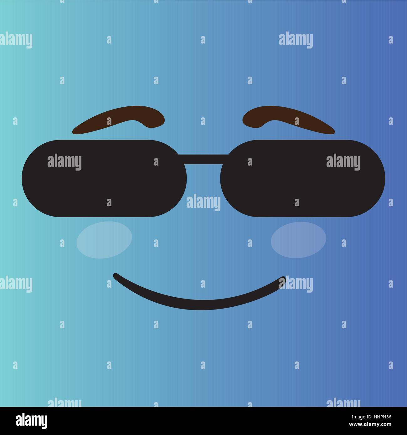 Happy cartoon face Stock Vector Image & Art - Alamy