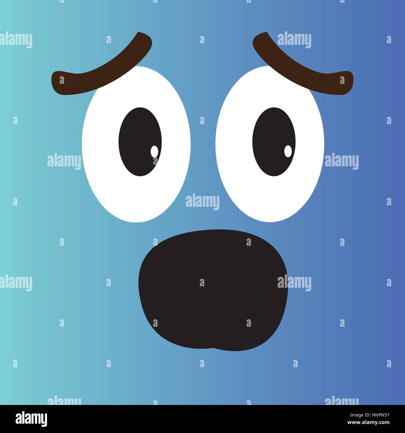 Surprised cartoon face Stock Vector Image & Art - Alamy