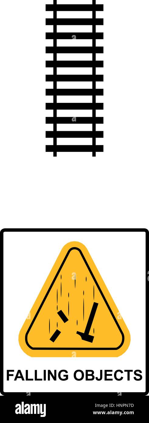 Danger falling objects sign Stock Vector Images - Alamy