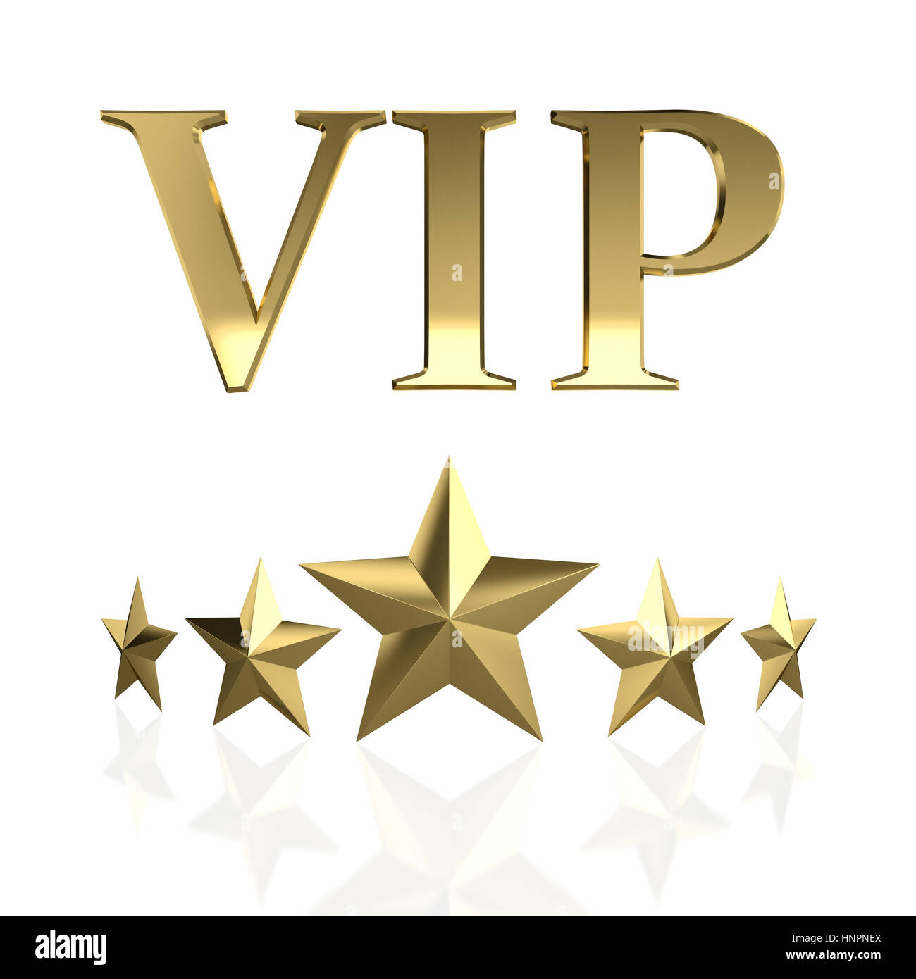 vip golden status 3d rendering image Stock Photo - Alamy