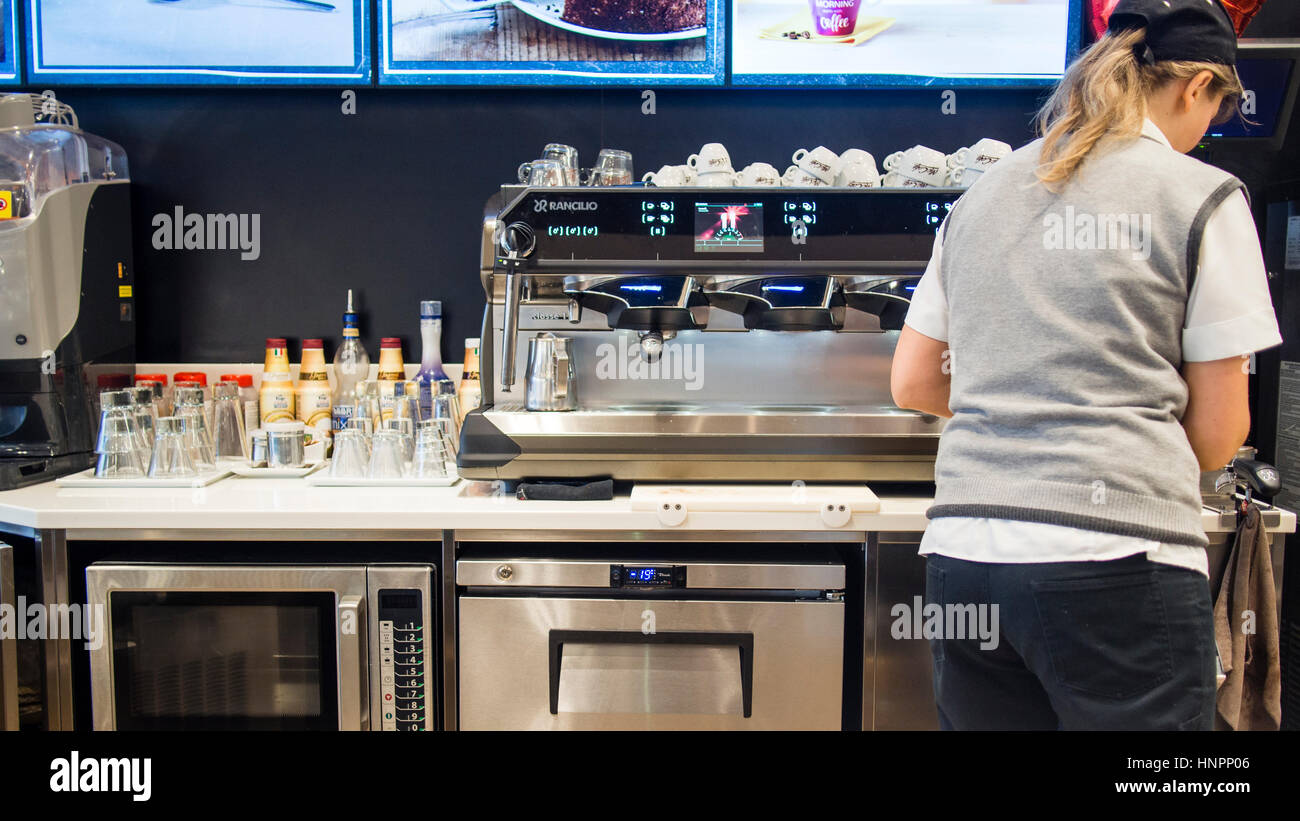 Mac Cafè at Mac Donalds Stock Photo - Alamy