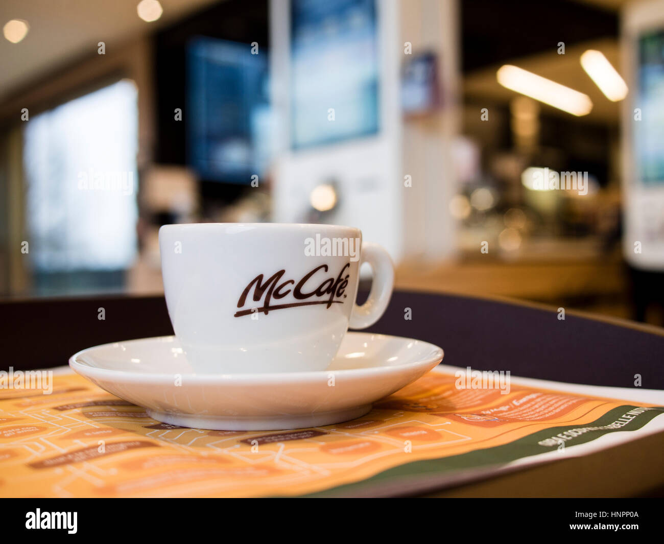 Mac Cafè at Mac Donalds Stock Photo - Alamy