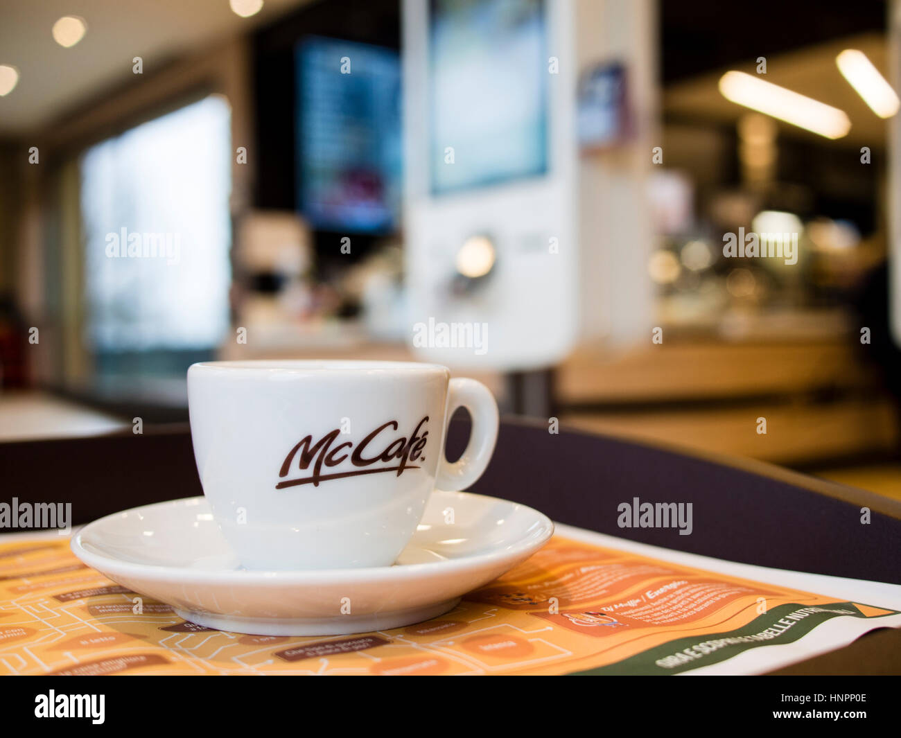 Mac Cafè at Mac Donalds Stock Photo - Alamy