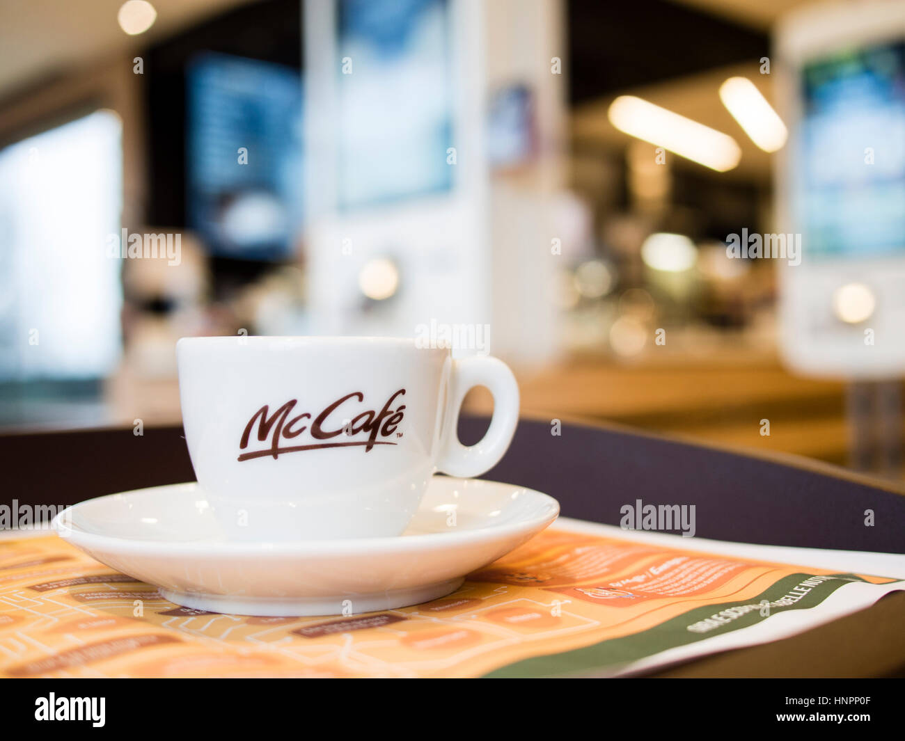 Mac Cafè at Mac Donalds Stock Photo - Alamy