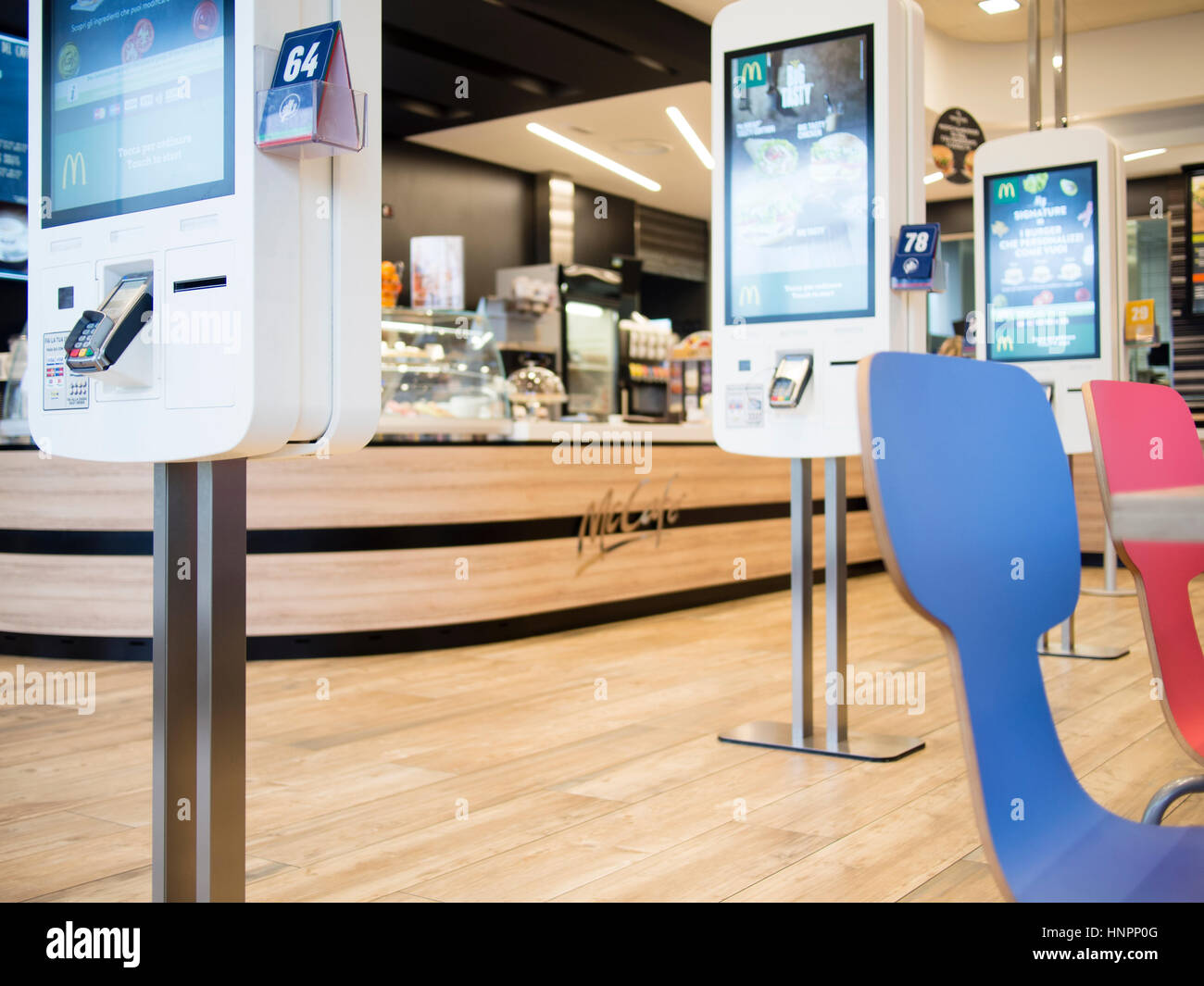 Mac Cafè at Mac Donalds Stock Photo - Alamy