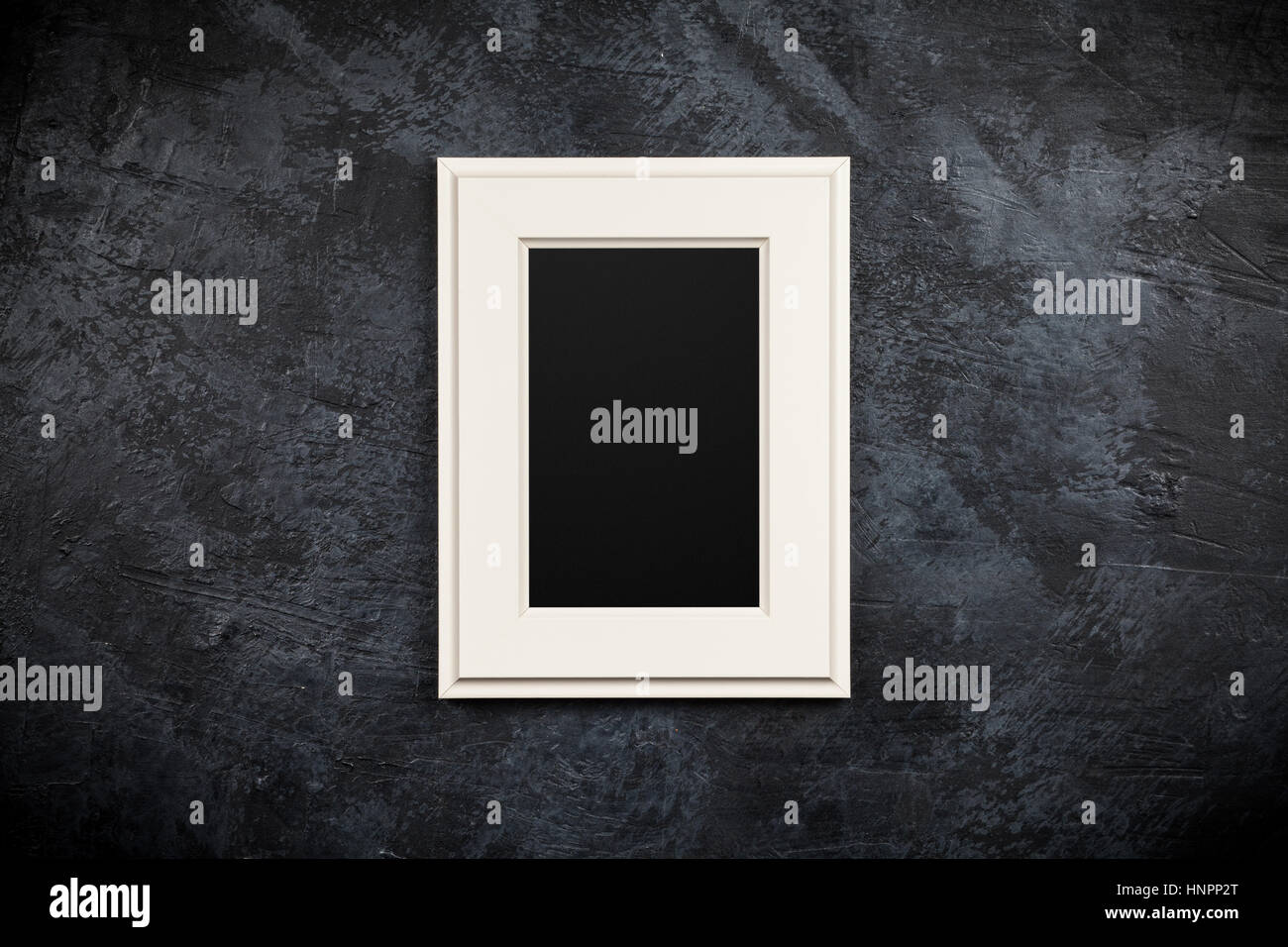Picture frame on dark background Stock Photo - Alamy