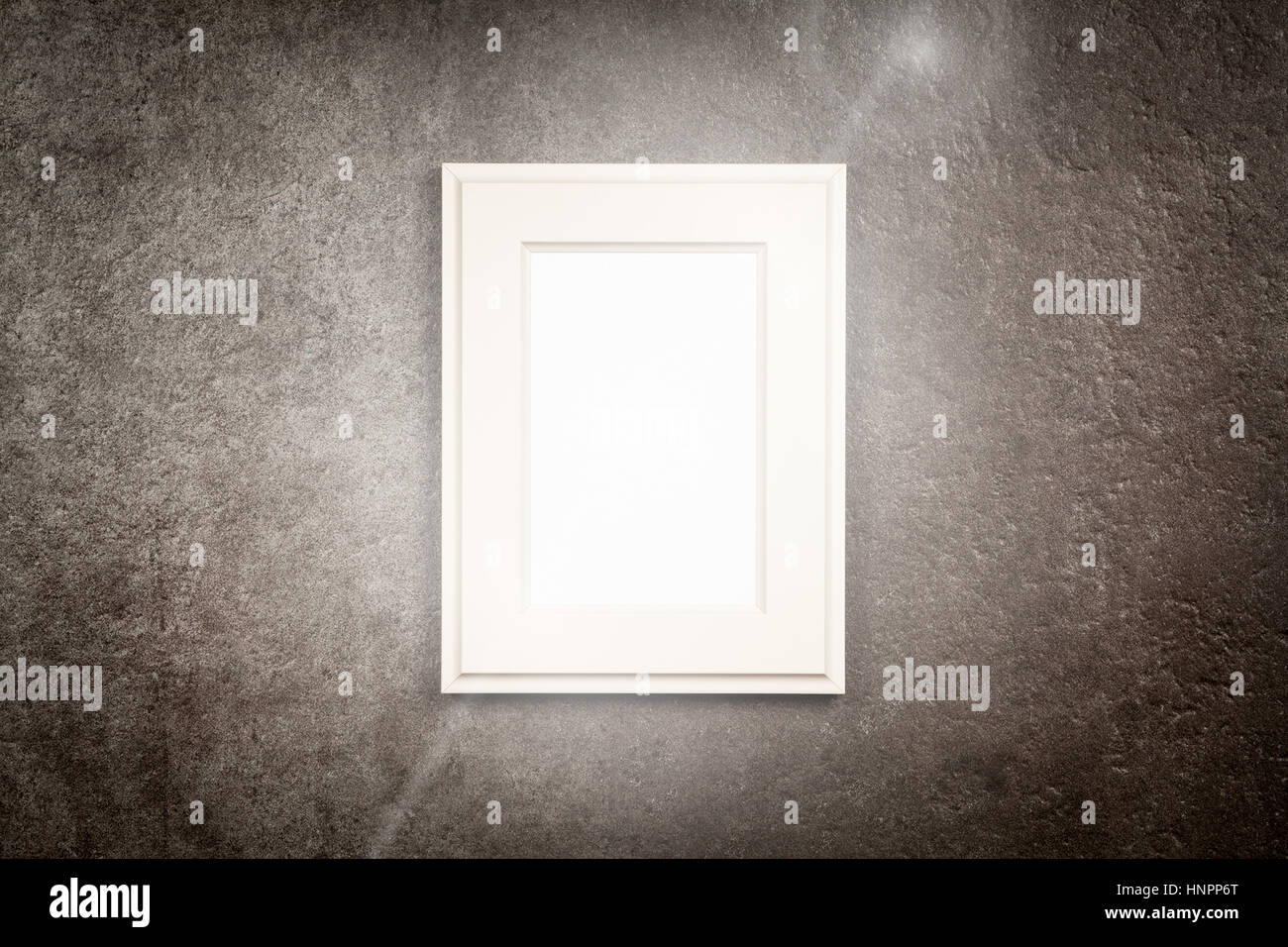 Picture frame on dark background Stock Photo - Alamy