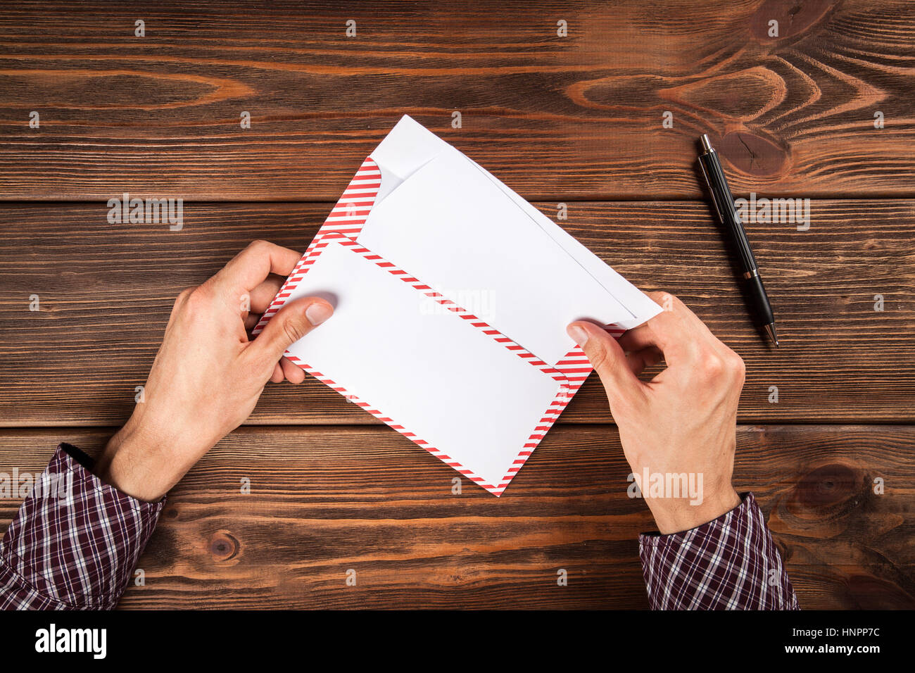 Sending a letter Stock Photo - Alamy
