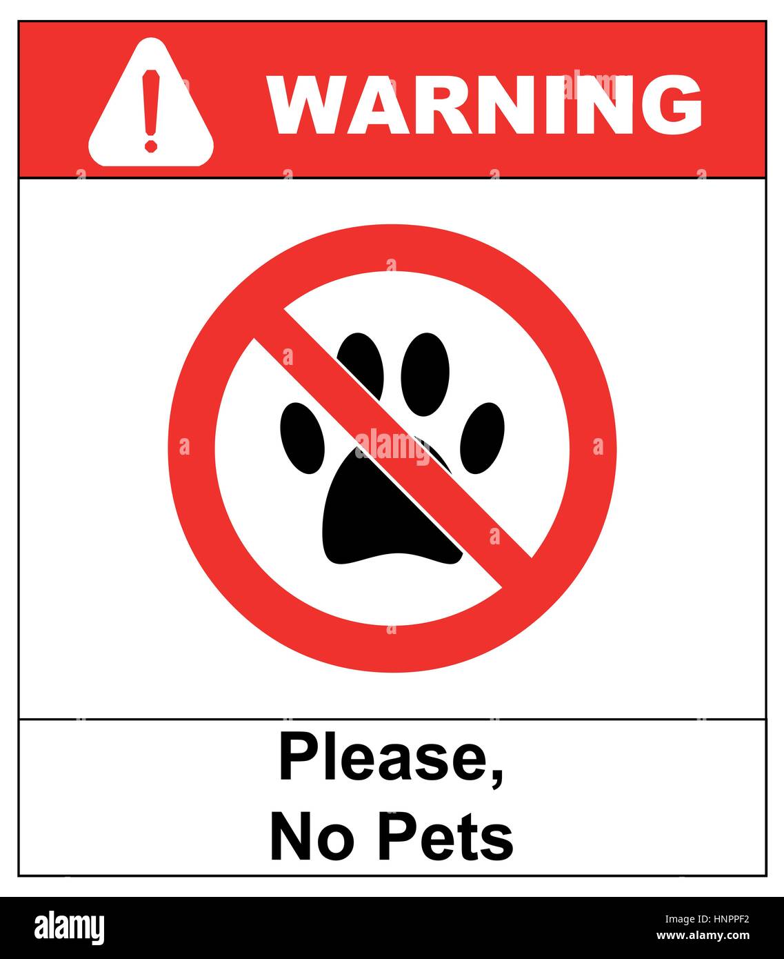 no pets allowed icon. pets forbidden vector illustration. no dog paw ...