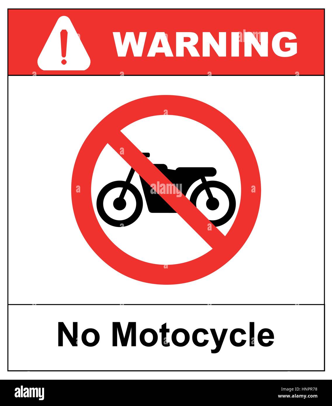 No motorcycle sign isolated on white background.vector illustration ...