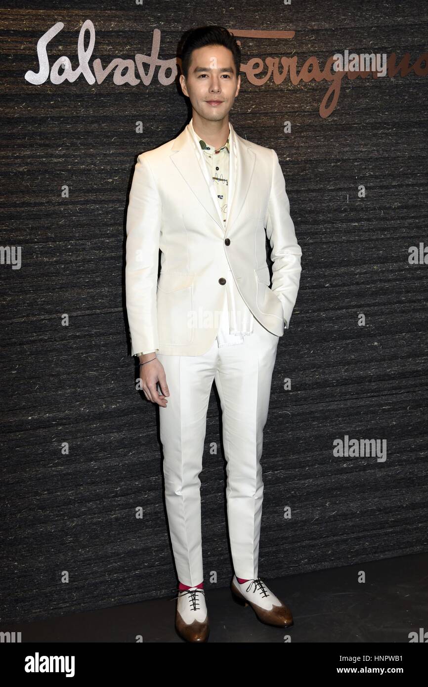 Sphinx Ting arriving for the Salvatore Ferragamo Fall/Winter 2017/18 ...